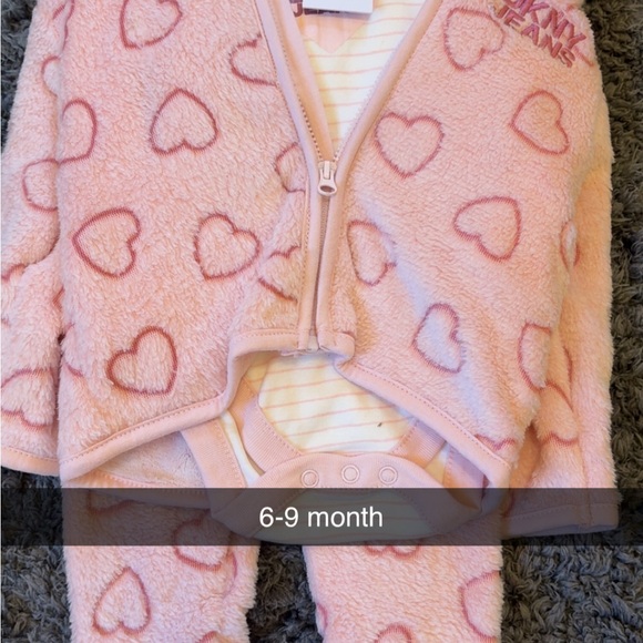 Dkny | Matching Sets | Dkny Pink Heart Baby Outfit | Poshmark